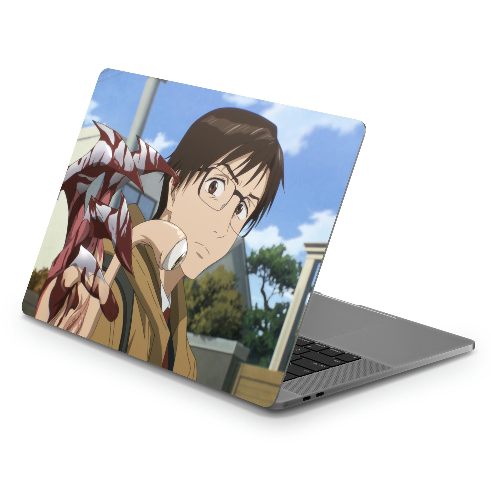 Shinichi and Migi Macbook Skin