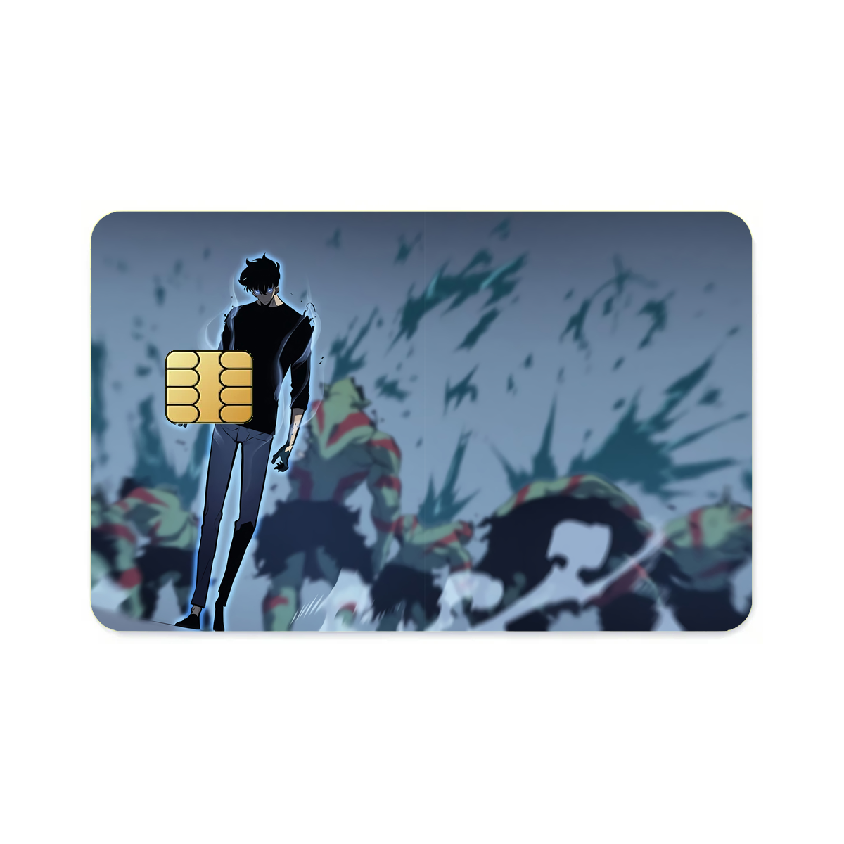 Solo Leveling (Sun Jin-Woo) Dual Screen 4K Credit Card Skins (4-in-1 P