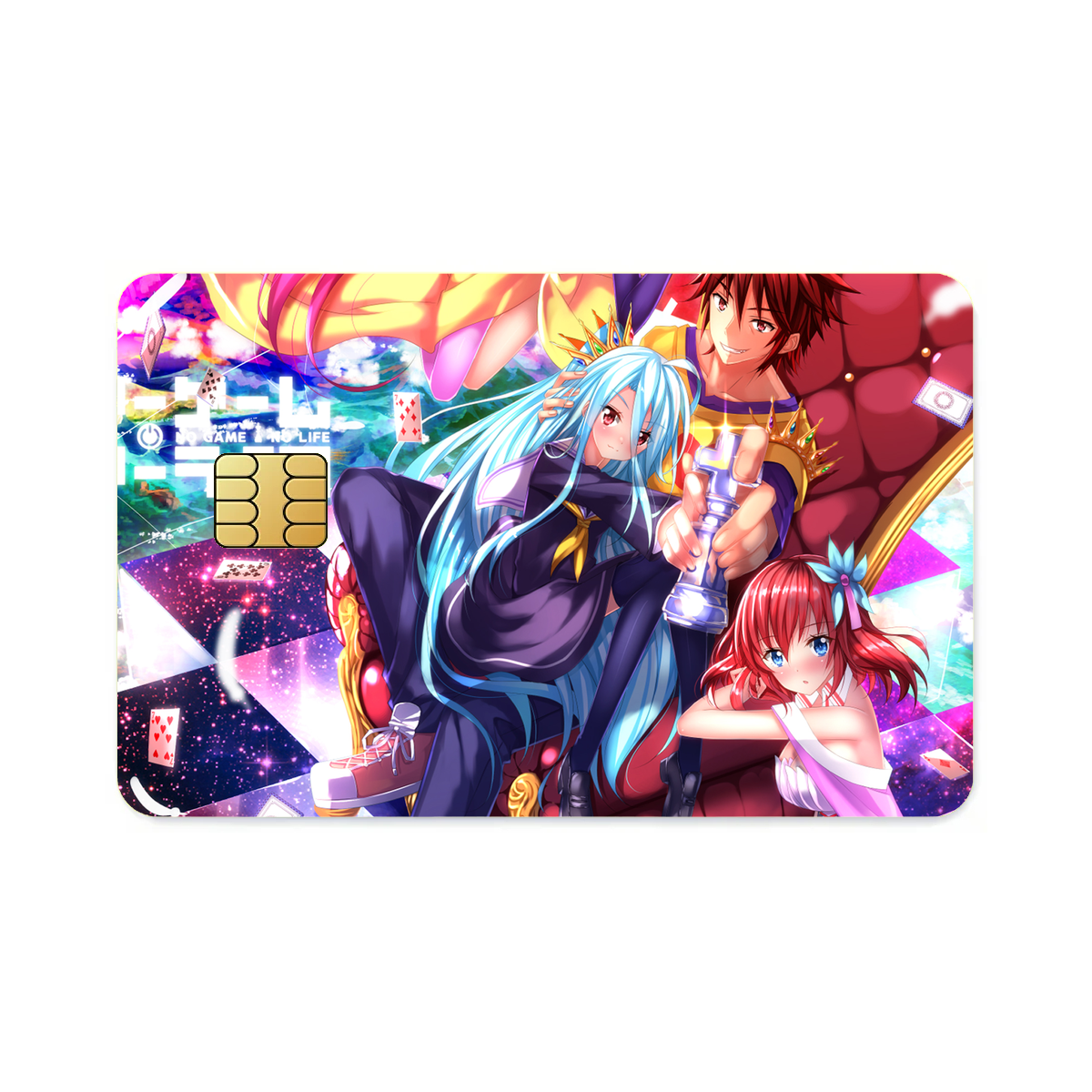 Sora,Shiro and Stephanie Credit Card Skins (4-in-1 Pack)