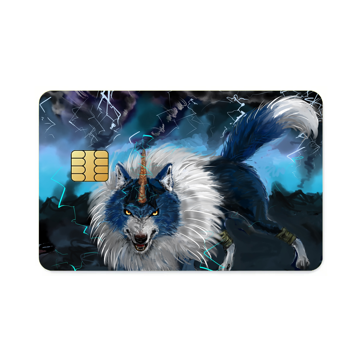 Tempest Wolf Credit Card Skins (4-in-1 Pack)