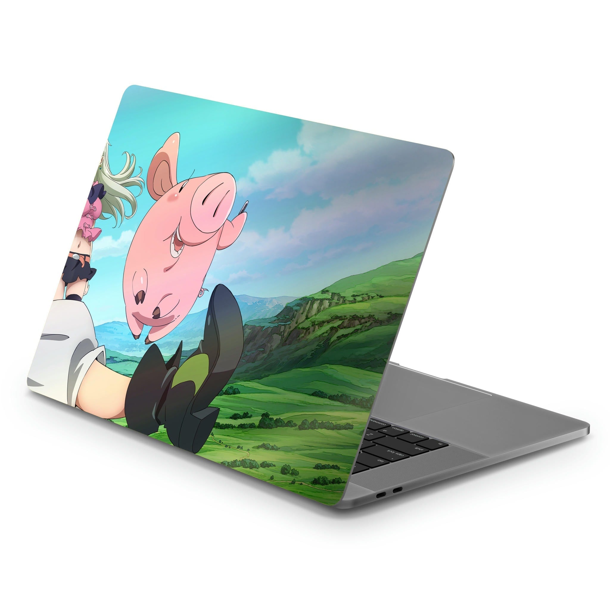 The Seven Deadly Sins Meliodas, Hawk, Elizabeth Liones Macbook Skin