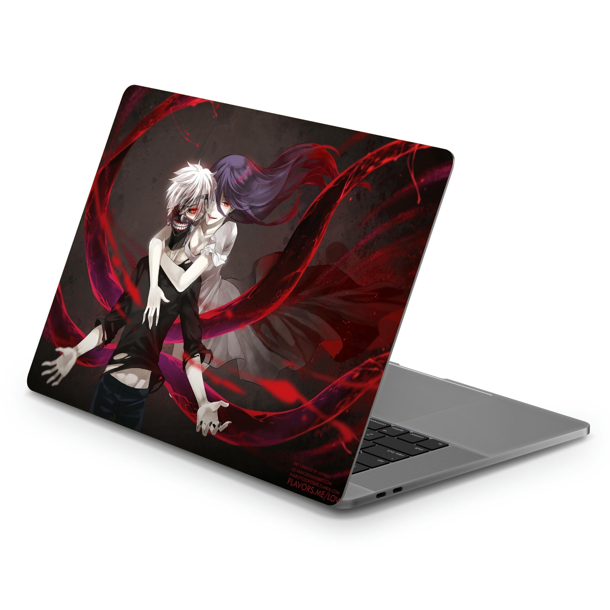 Tokyo Ghoul Ken Kaneki, Rize Kamishiro Macbook Skin