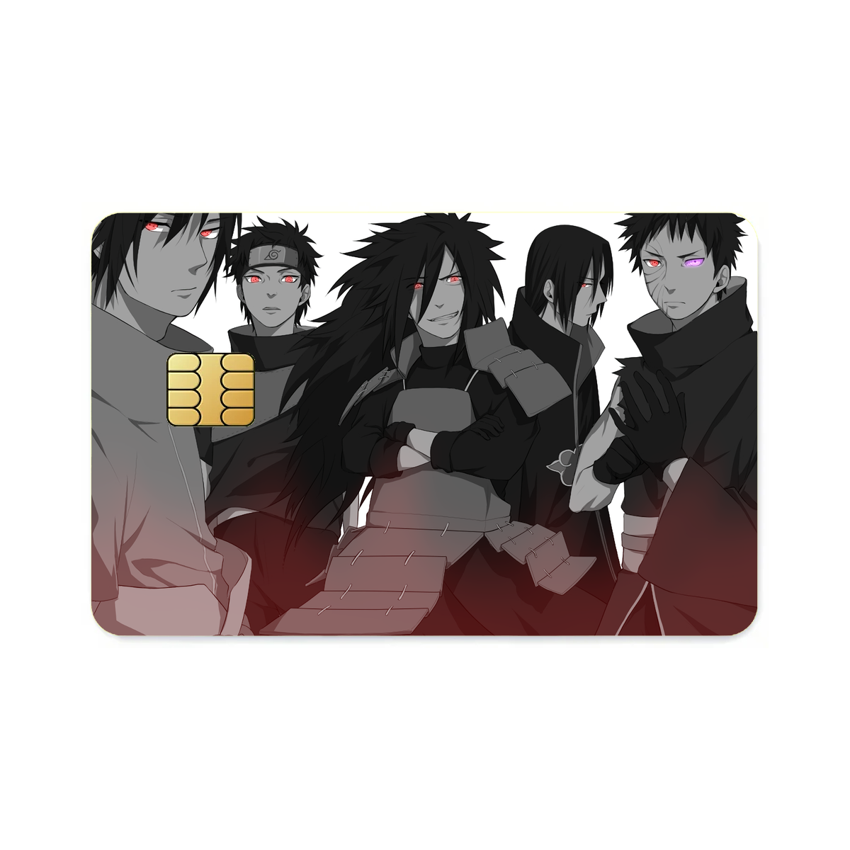 Uchiha Clan Credit Card Skins (4-in-1 Pack)