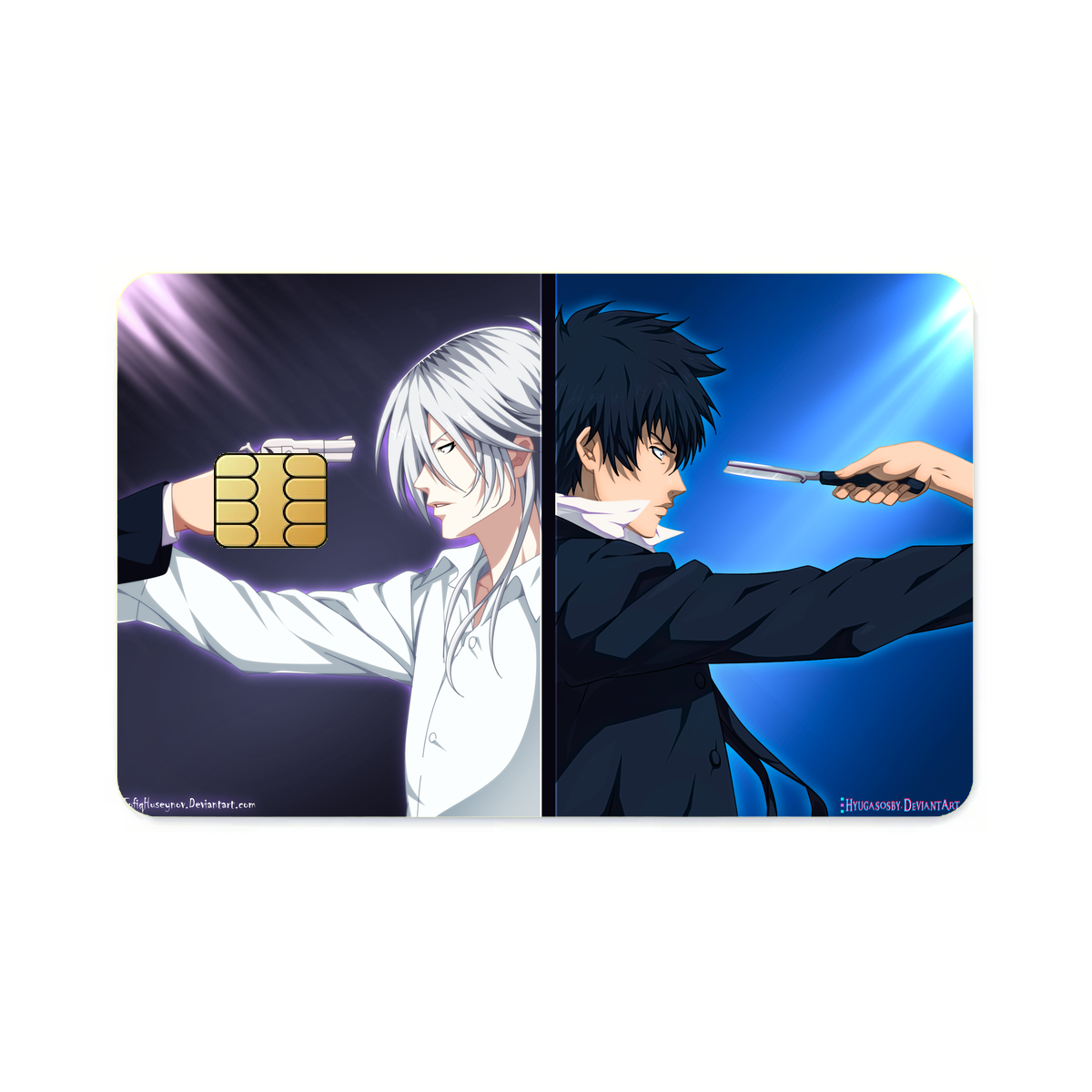 Villain and a hero Credit Card Skins (4-in-1 Pack)