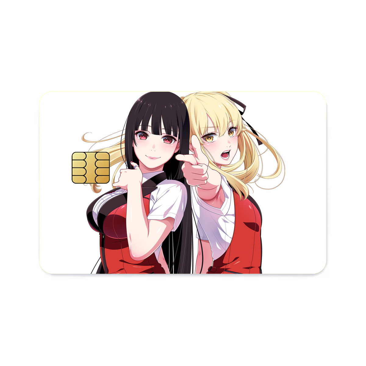 Yumeko Jabami and Mary Saotome Credit Card Skins (4-in-1 Pack)