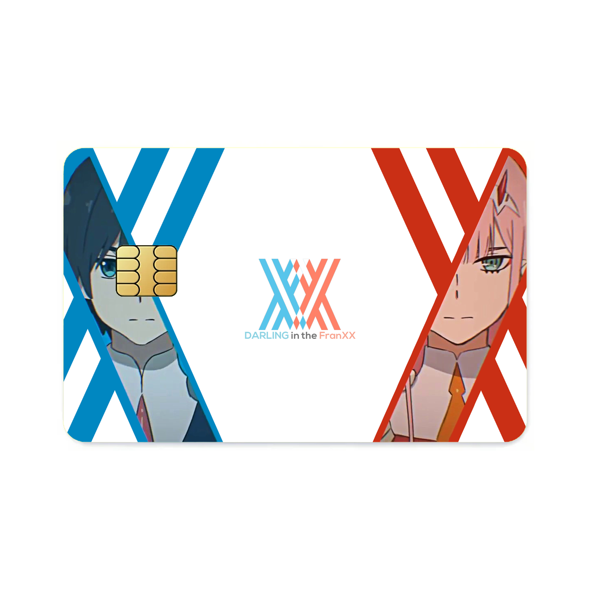 Zero Two and Hiro Credit Card Skins (4-in-1 Pack)