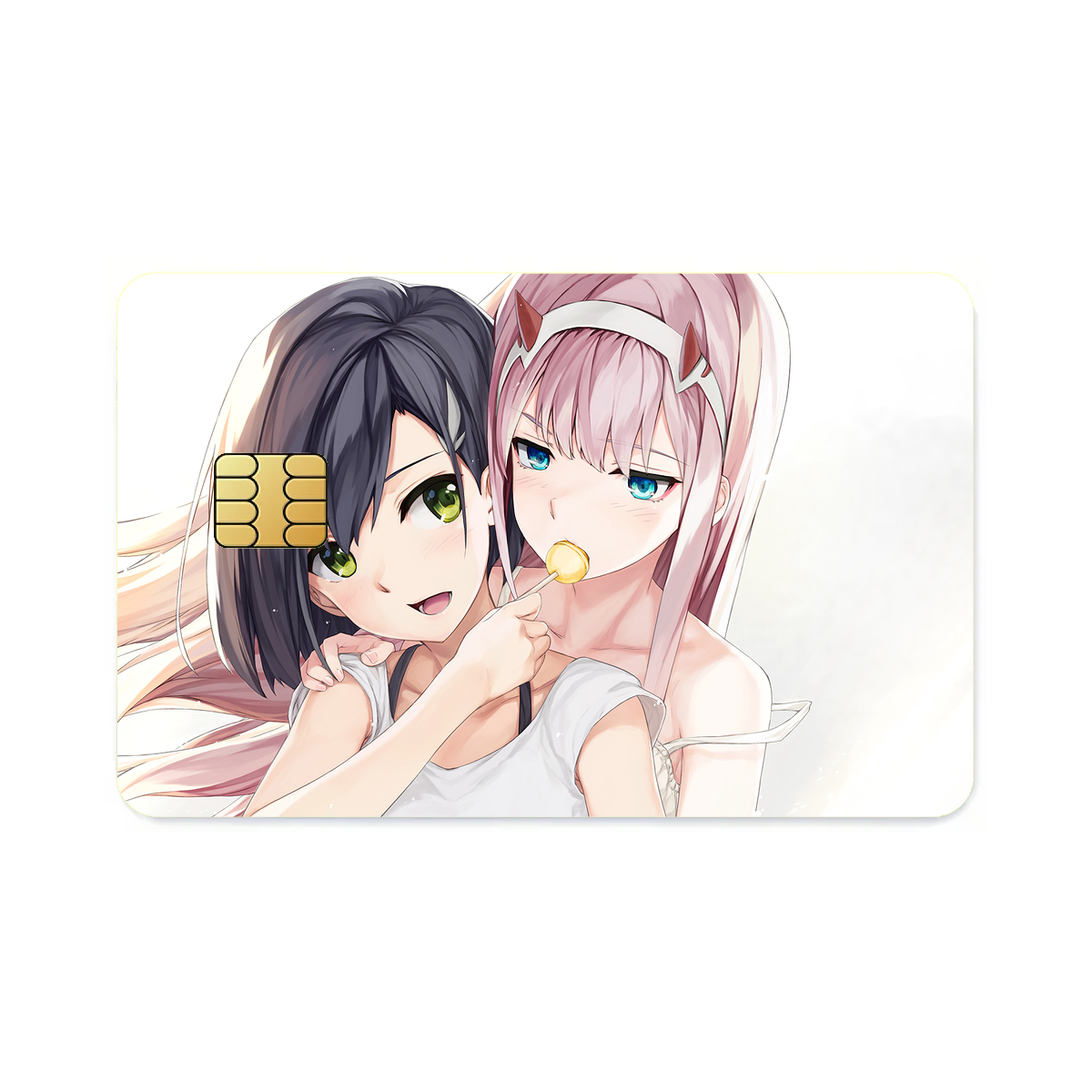 Zero Two and Ichigo Credit Card Skins (4-in-1 Pack)