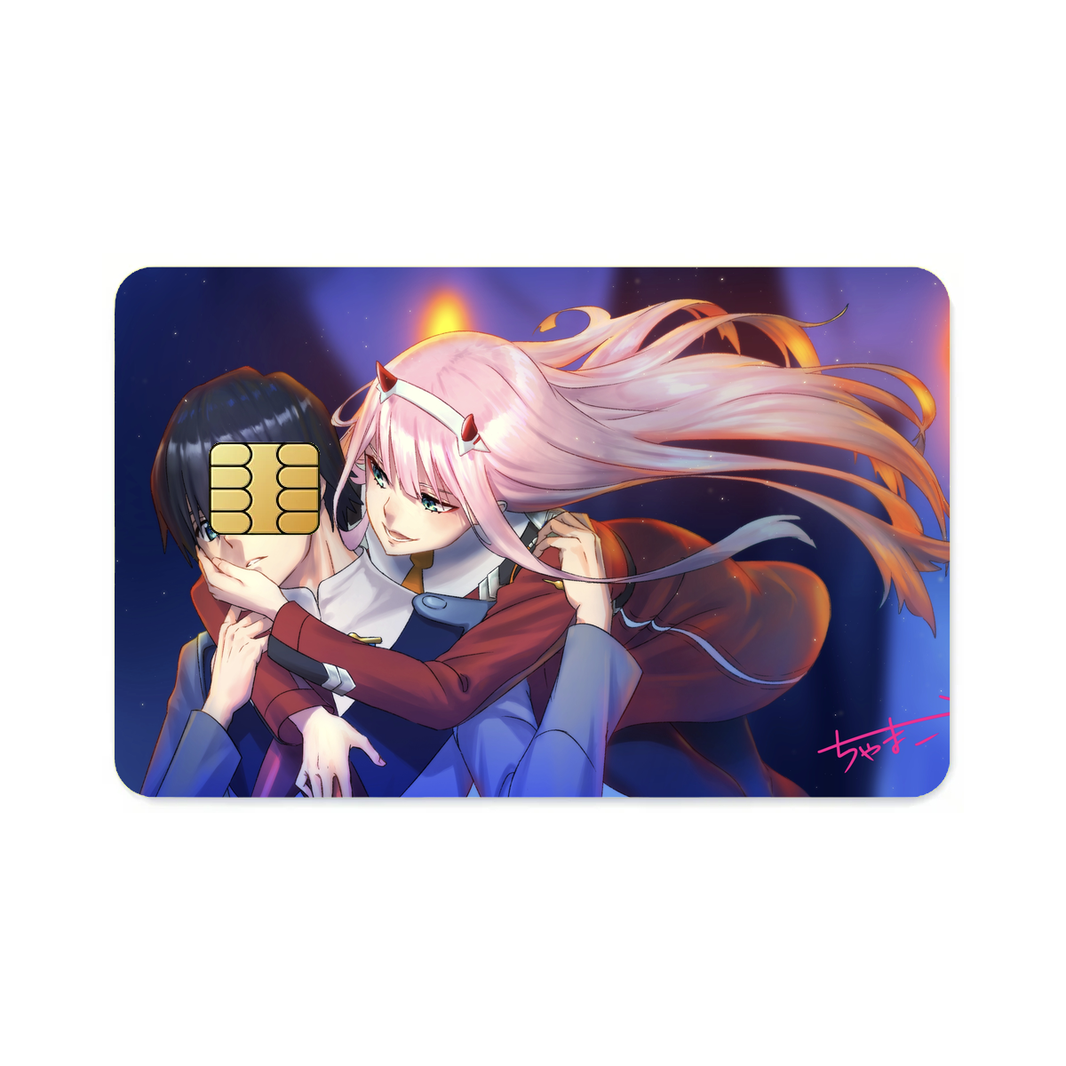 Zero Two,Hiro Credit Card Skins (4-in-1 Pack)