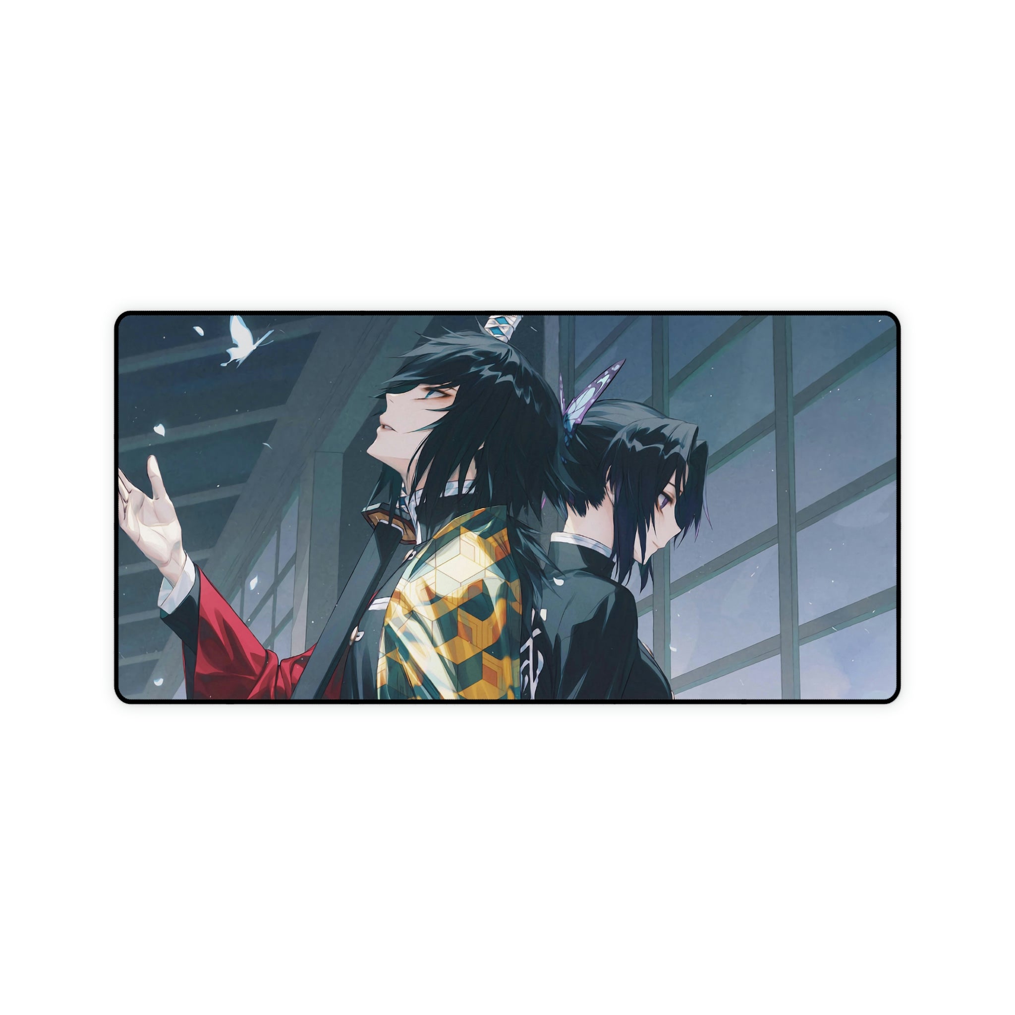 Giyu and Shinobu, (Kimetsu no Yaiba), Pillars, Mouse Pad (Desk Mat)