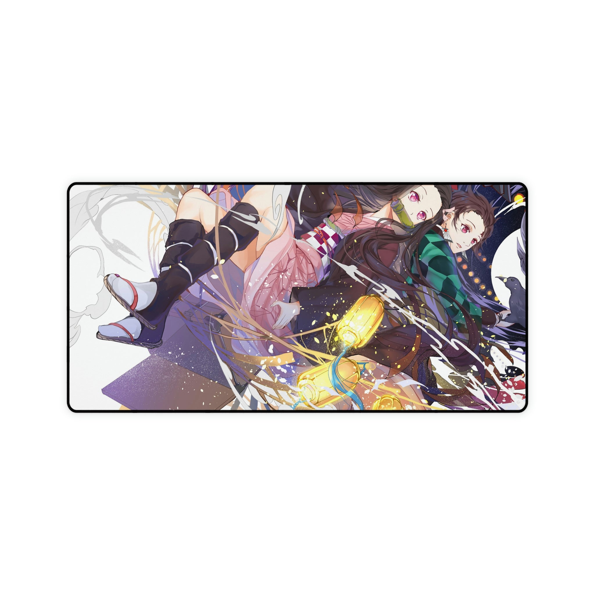 Nezuko, Tanjiro, Kimetsu no Yaiba, Mouse Pad (Desk Mat)