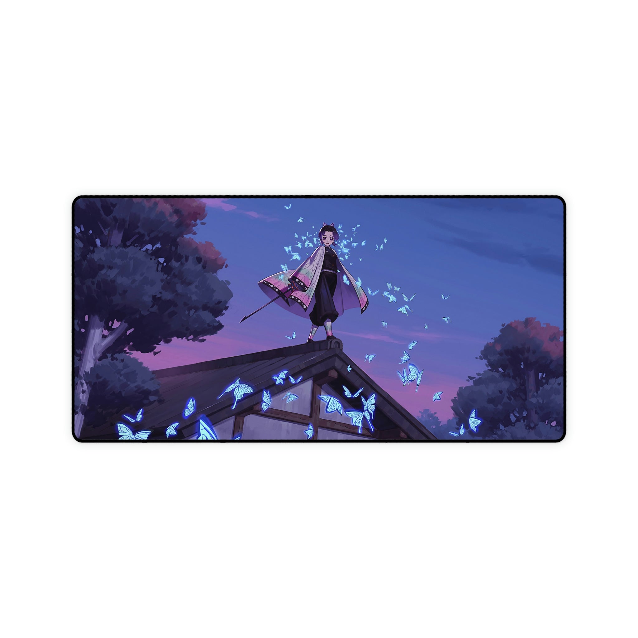 Shinobu, Butterflies, Kimetsu no Yaiba, Mouse Pad (Desk Mat)