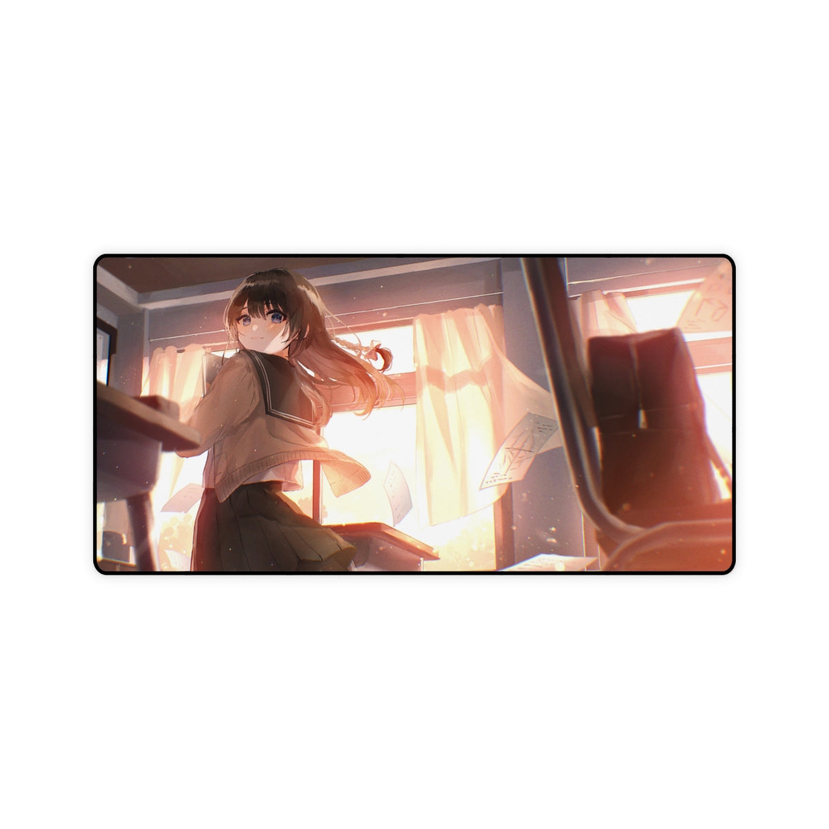 Anime Girl Mouse Pad (Desk Mat)