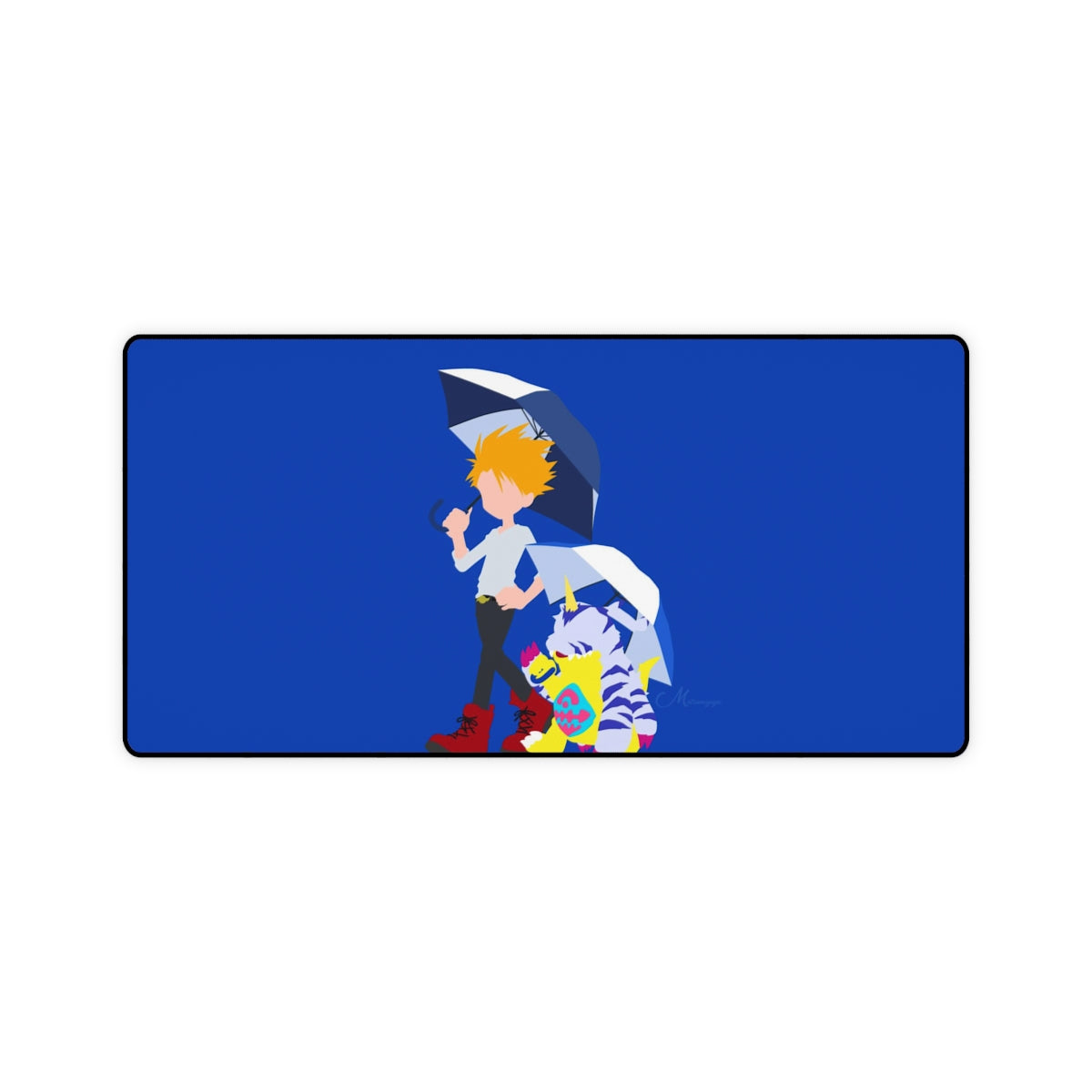 Yamato and Gabumon from Digimon Adventure Mouse Pad (Desk Mat)