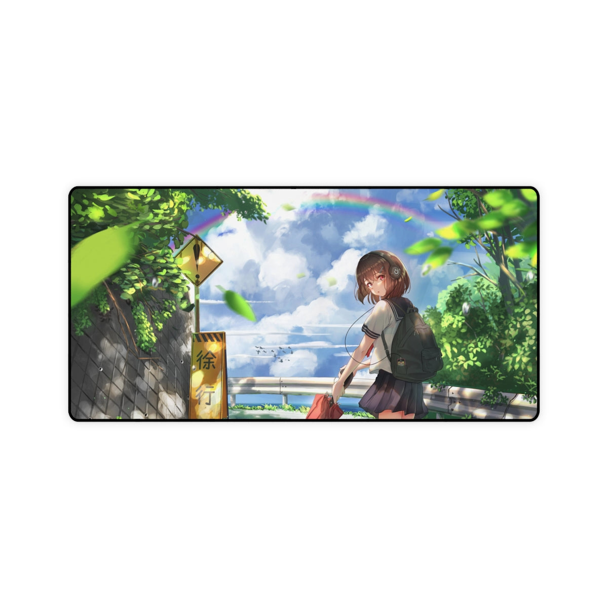 Anime Girl Mouse Pad (Desk Mat)