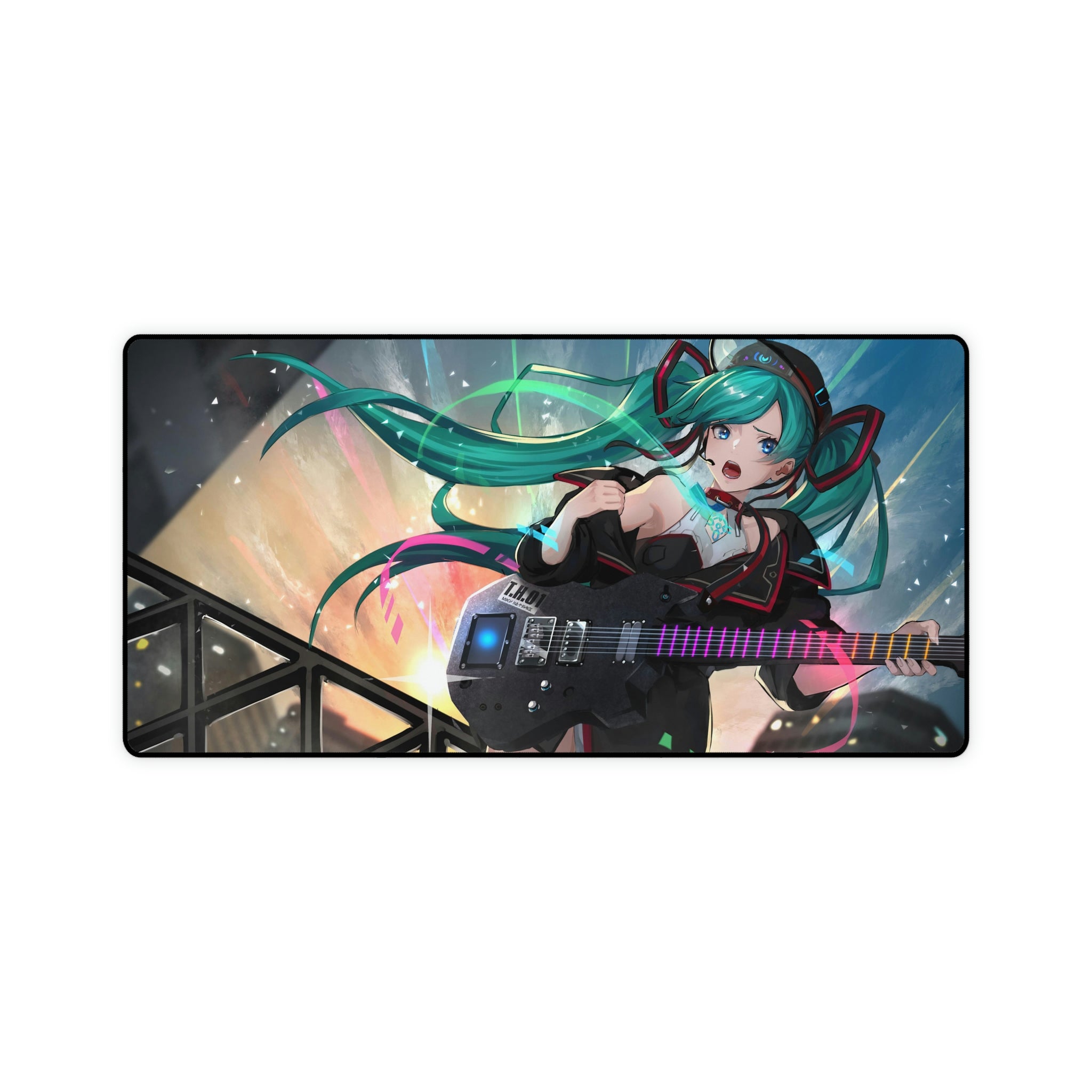 Hatsune Miku Singing Guitar Mouse Pad (Desk Mat)