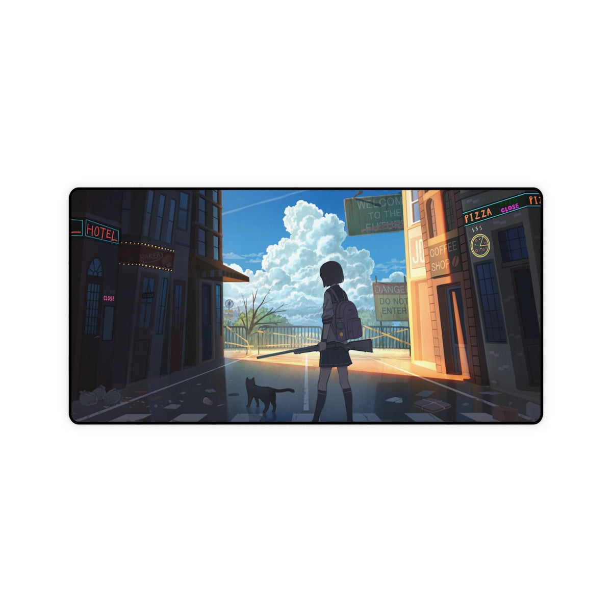 Anime Girl Mouse Pad (Desk Mat)