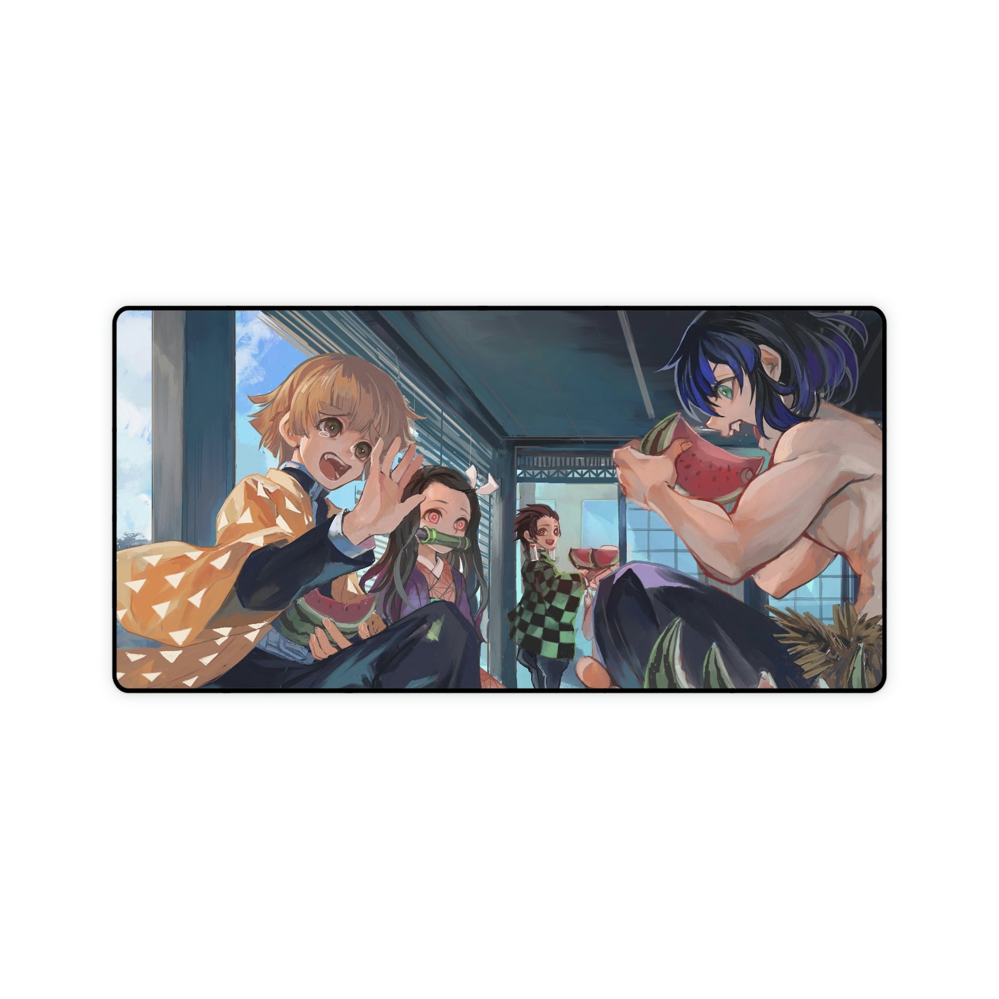 Kimetsu no Yaiba, Inosuke Zenitsu, Nezuko, Tanjiro, Mouse Pad (Desk Ma