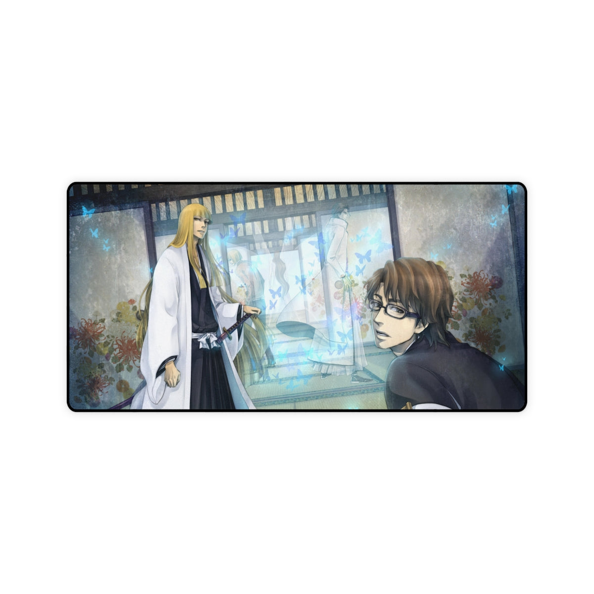 Shinji Hirako & Aizen Sosuke Mouse Pad (Desk Mat)