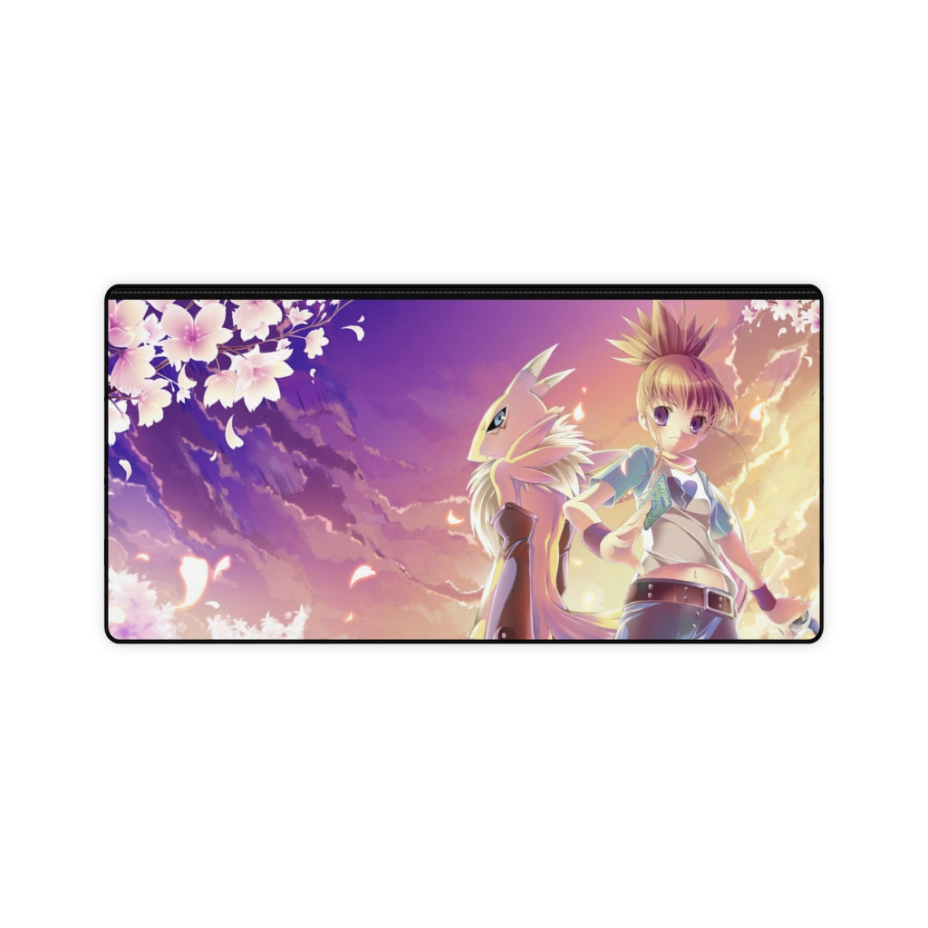 Ruki and Renamon from Digimon Tamers Mouse Pad (Desk Mat)