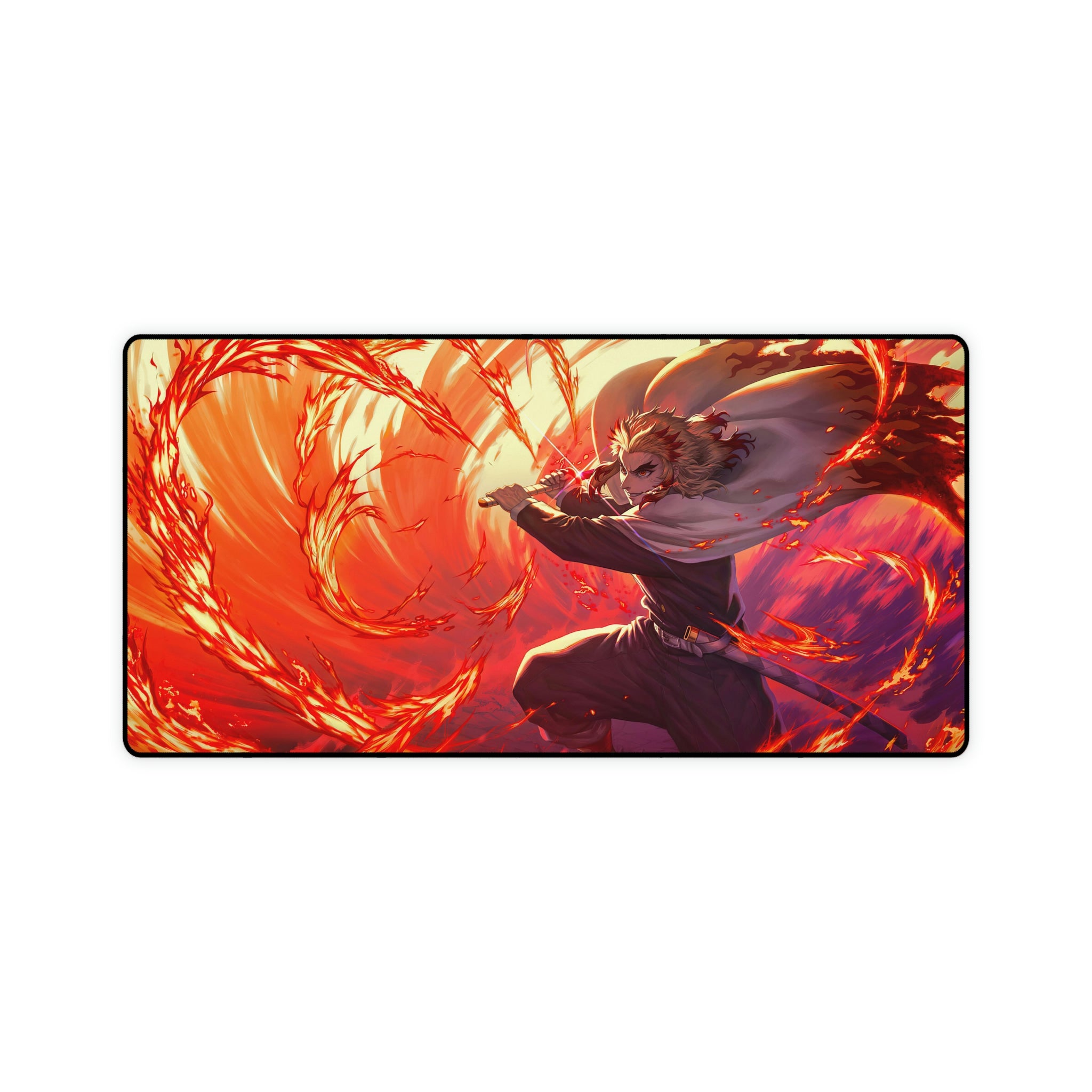 Kyojuro Rengoku Flame Hashira Mouse Pad (Desk Mat)