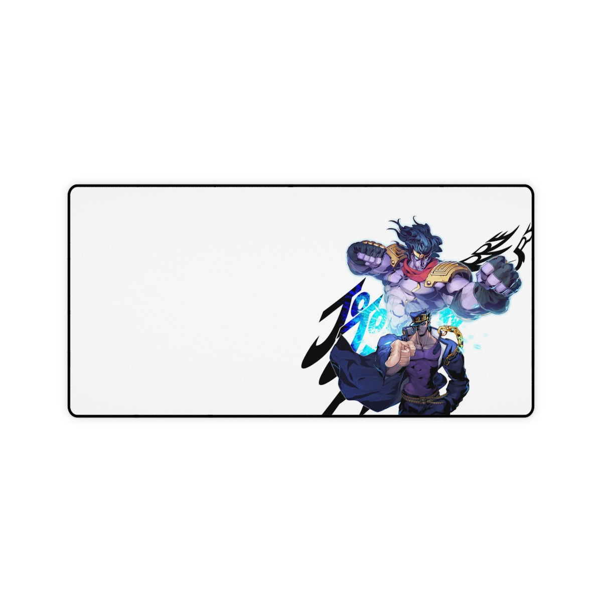Jotaro Kujo and Star Platinum Mouse Pad (Desk Mat)