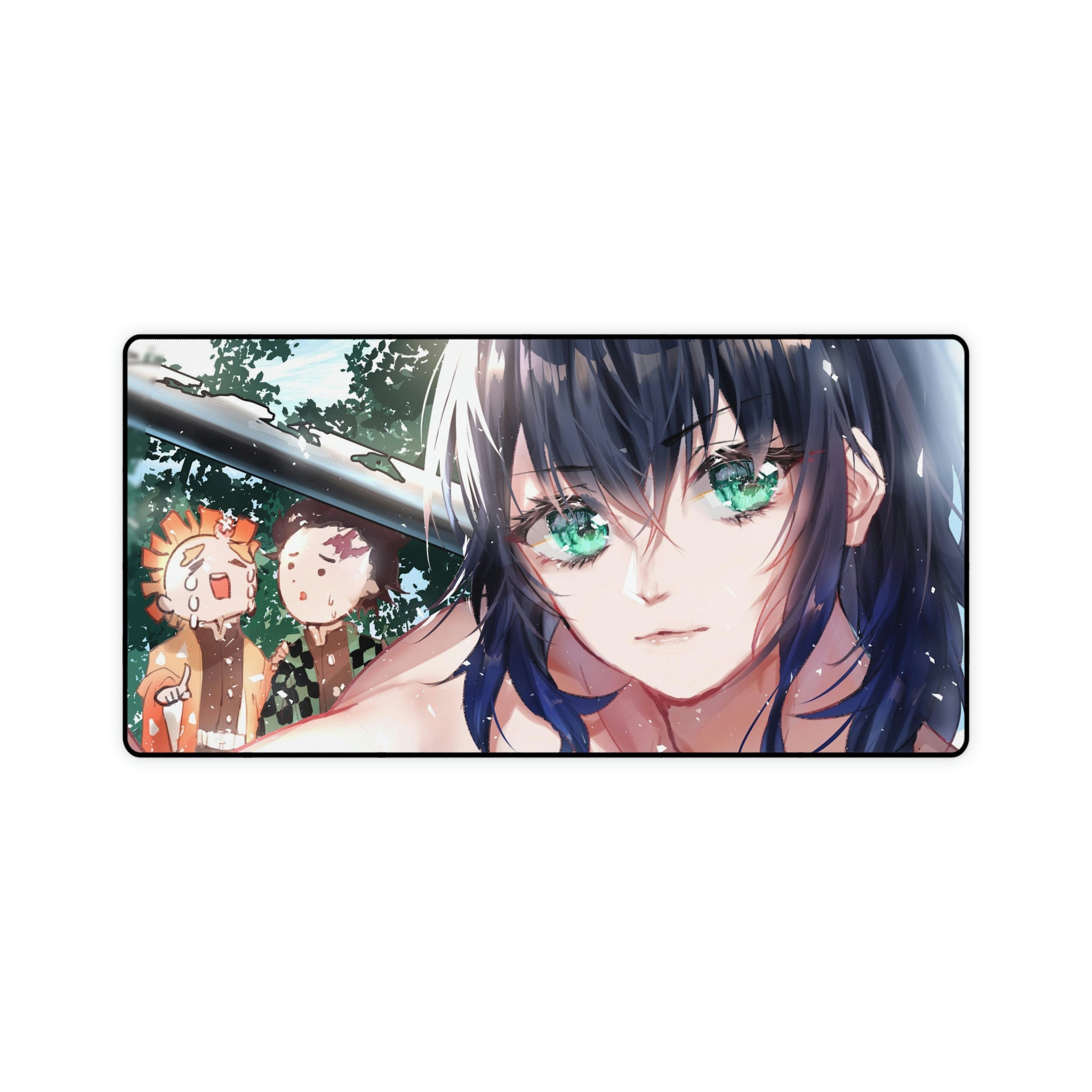 Inosuke Hashibira, Unmasked, Kimetsu no Yaiba, Mouse Pad (Desk Mat)