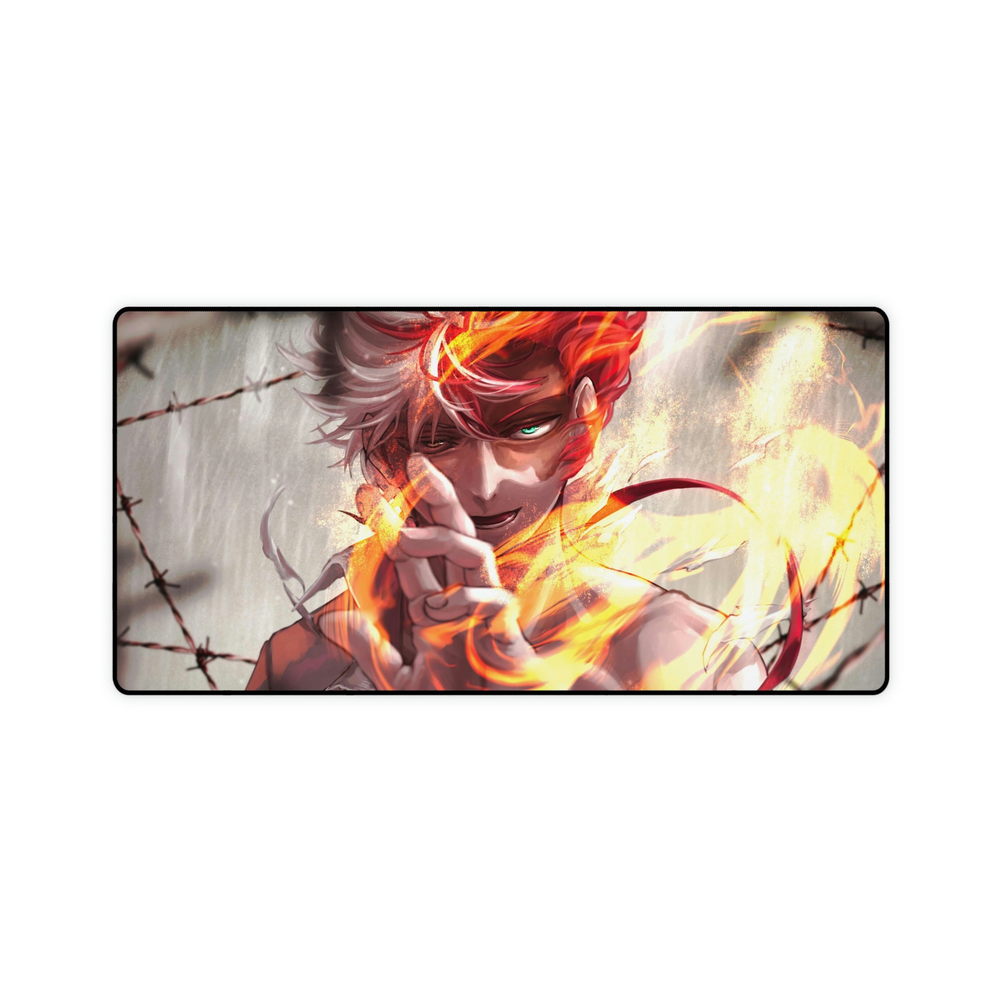 Shoto Todoroki, Flame, My Hero Academia, Mouse Pad (Desk Mat)