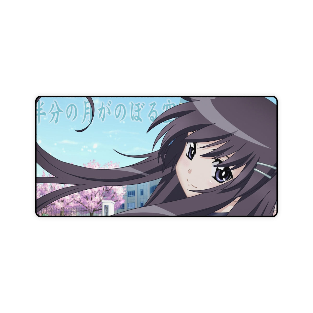 Hanbun no Tsuki ga Noboru Sora Mouse Pad (Desk Mat)
