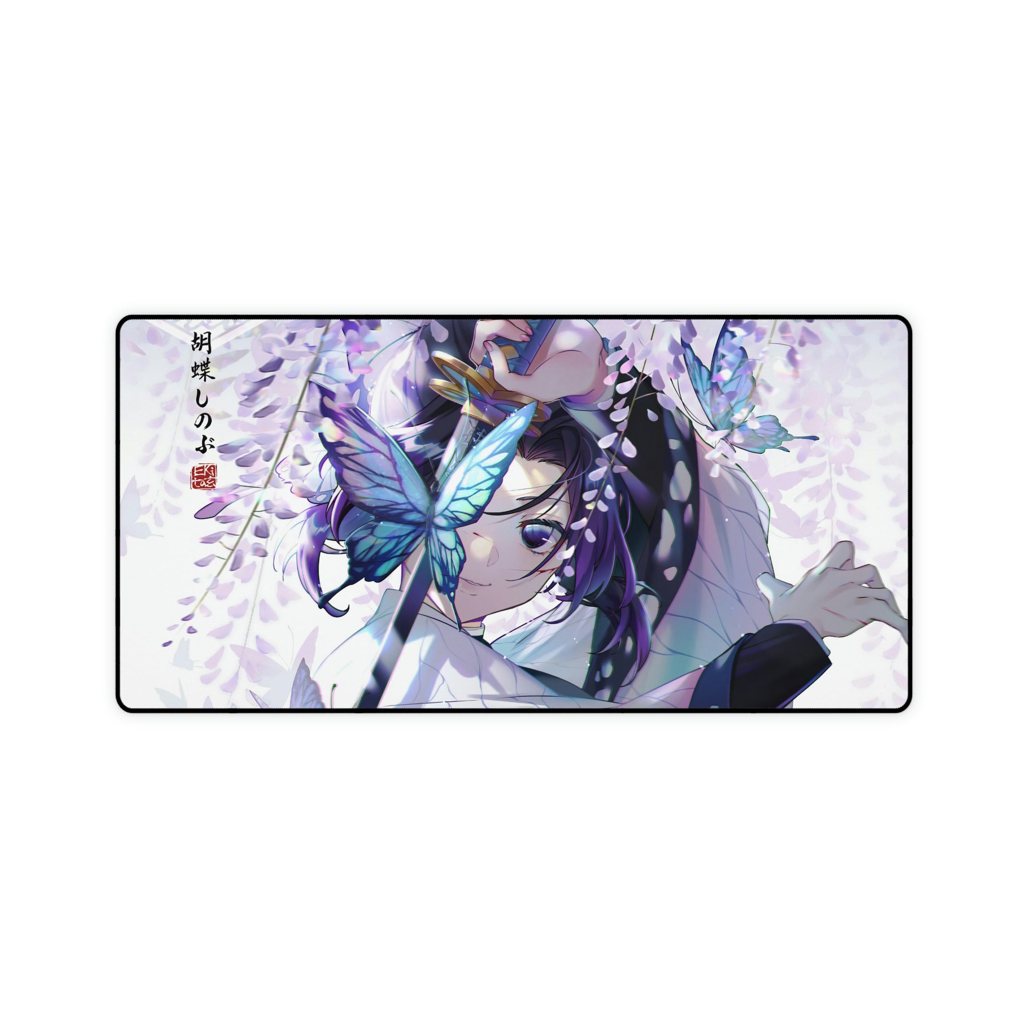 Shinobu Kocho, Butterflies, Kimetsu no Yaiba, Katana, Mouse Pad (Desk