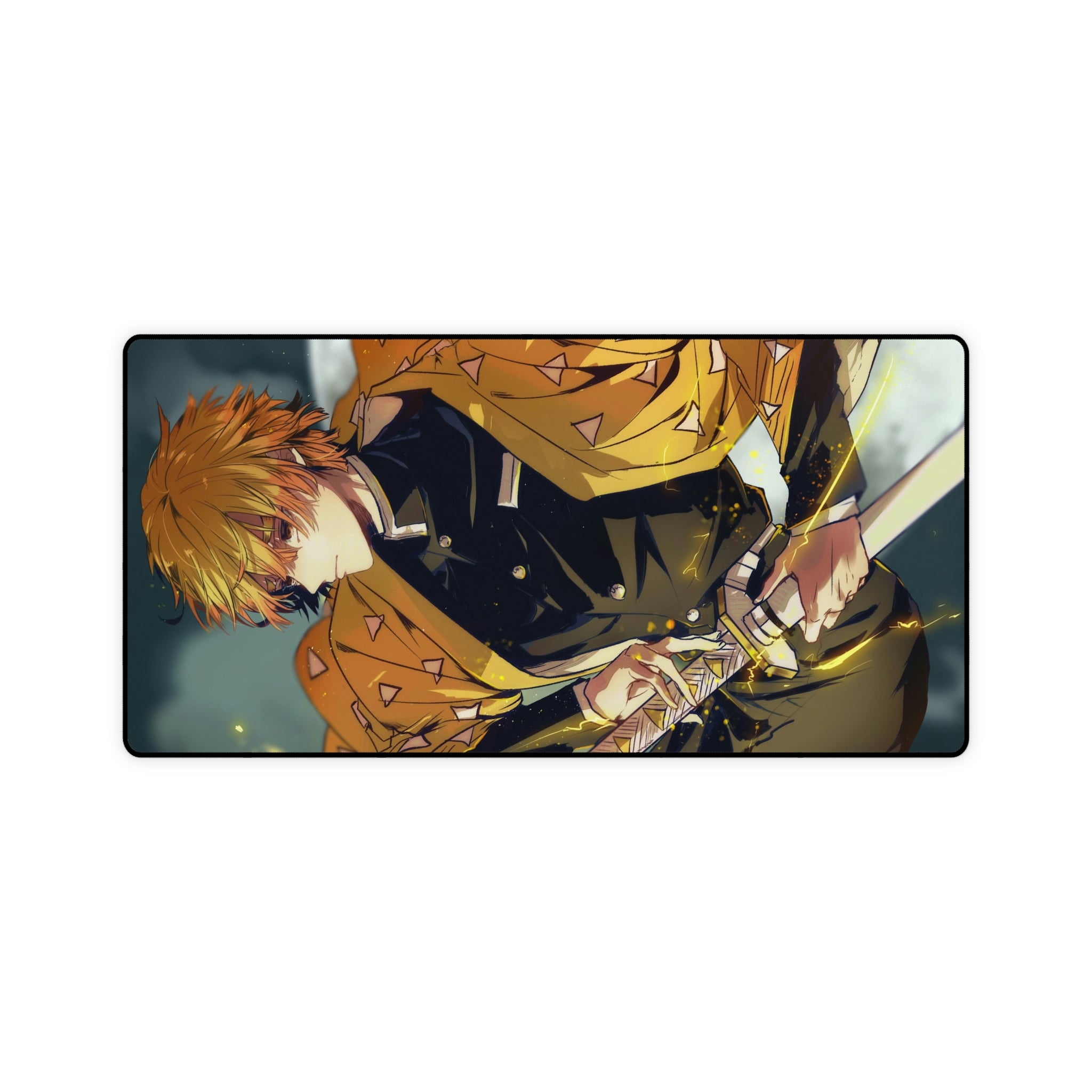 Zenitsu, (Kimetsu no Yaiba), Mouse Pad (Desk Mat)