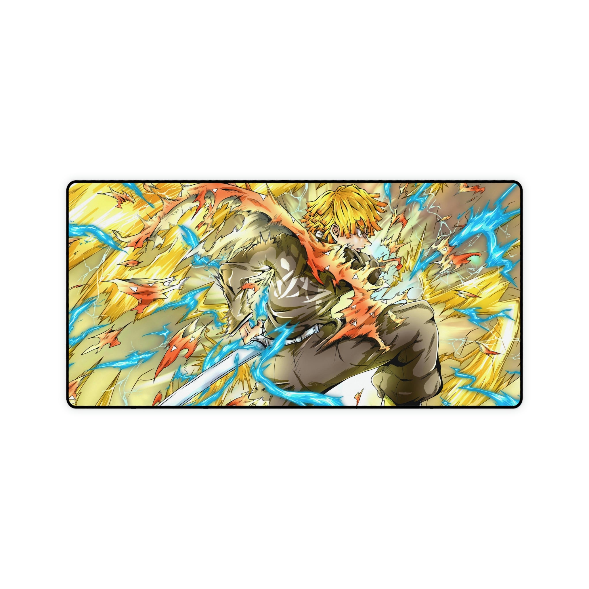 Zenitsu Agatsuma Demon Slayer Mouse Pad (Desk Mat)