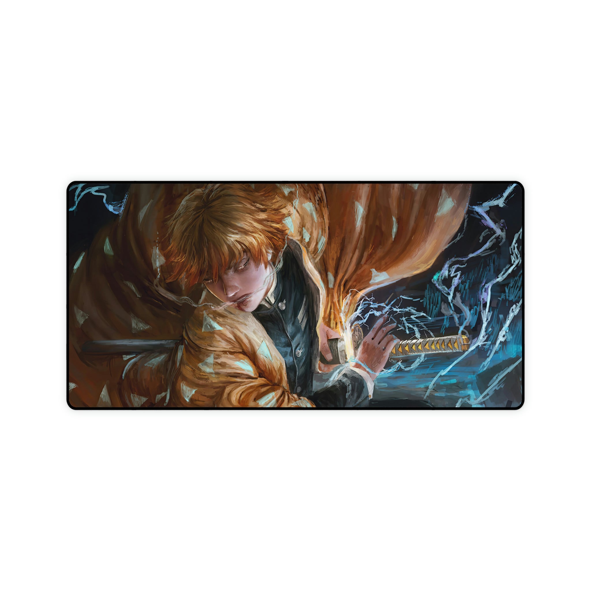 Zenitsu Agatsuma, Thunder Breathing, Demon Slayer, Mouse Pad (Desk Mat