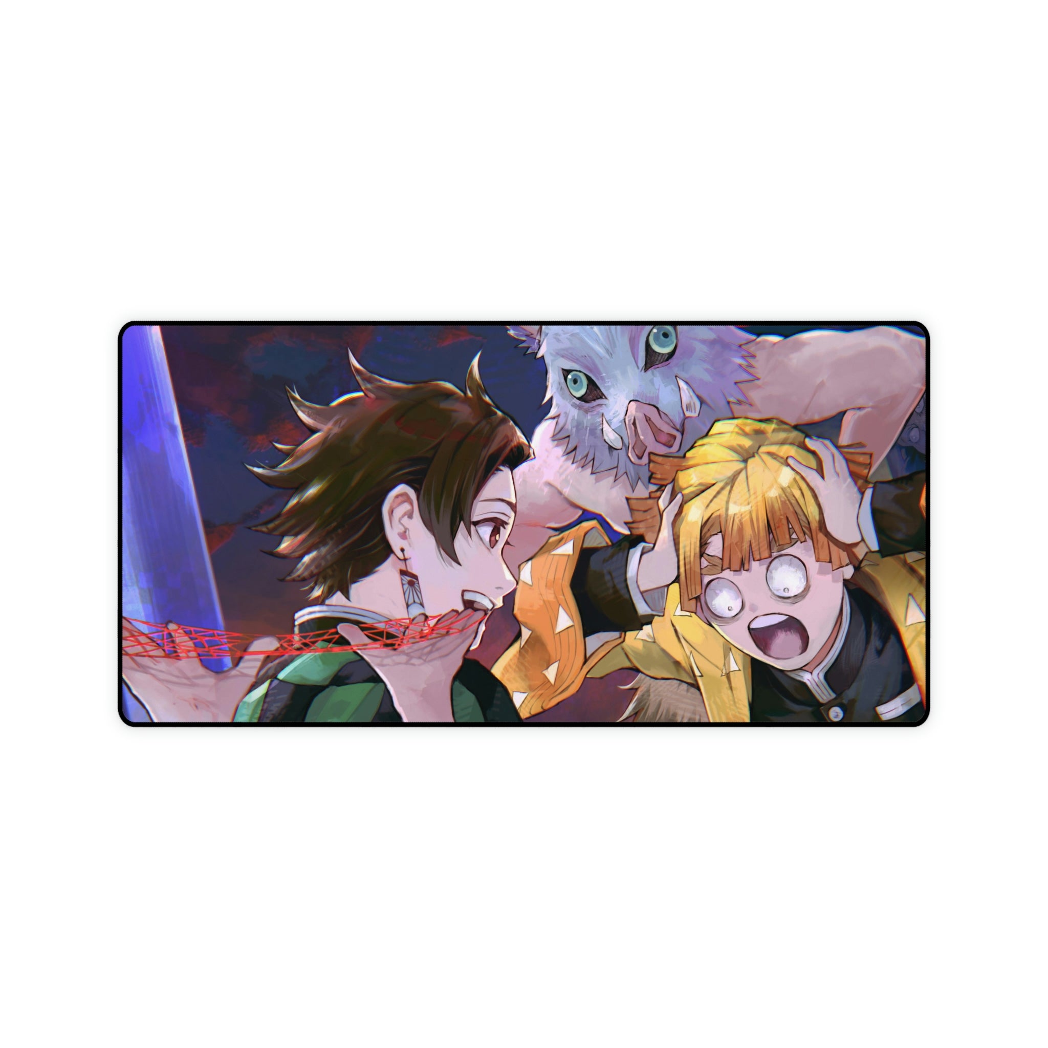 Kimetsu no Yaiba, Tanjiro, Zenitsu, Inosuke, Mouse Pad (Desk Mat)