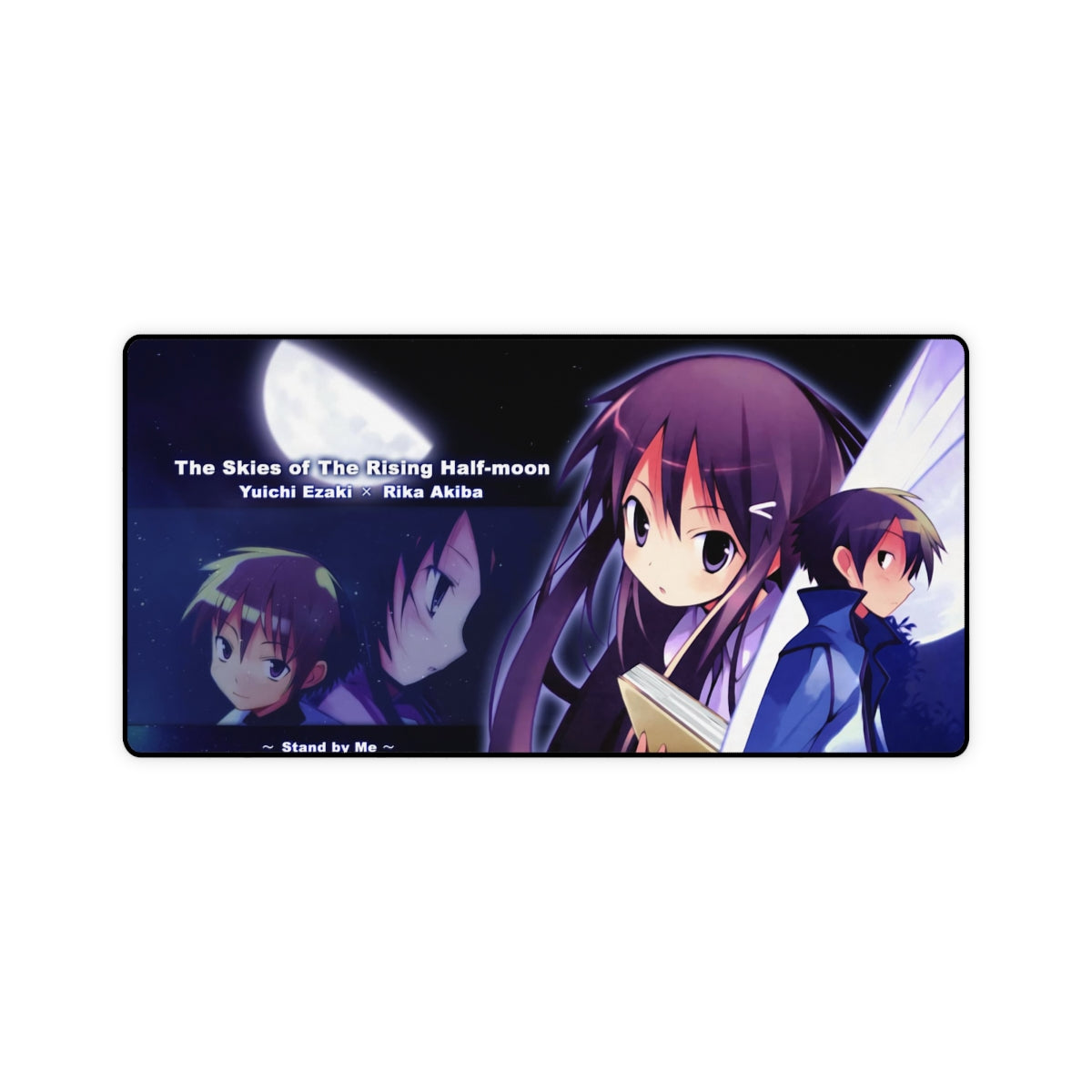 Hanbun no Tsuki ga Noboru Sora Mouse Pad (Desk Mat)
